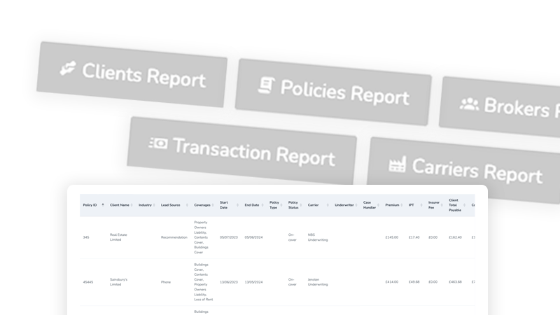 Insurance Reporting, Data & MI System | BrokerCentral